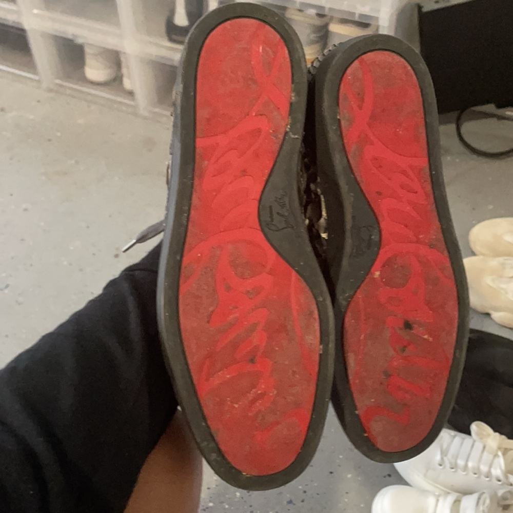 Christian Louboutin Python High Top Sneakers - Gem